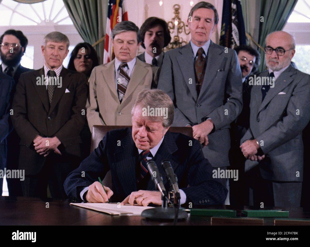 Jimmy Carter signs the Wilderness Act of 1978 ca. 24 February 1978 ...