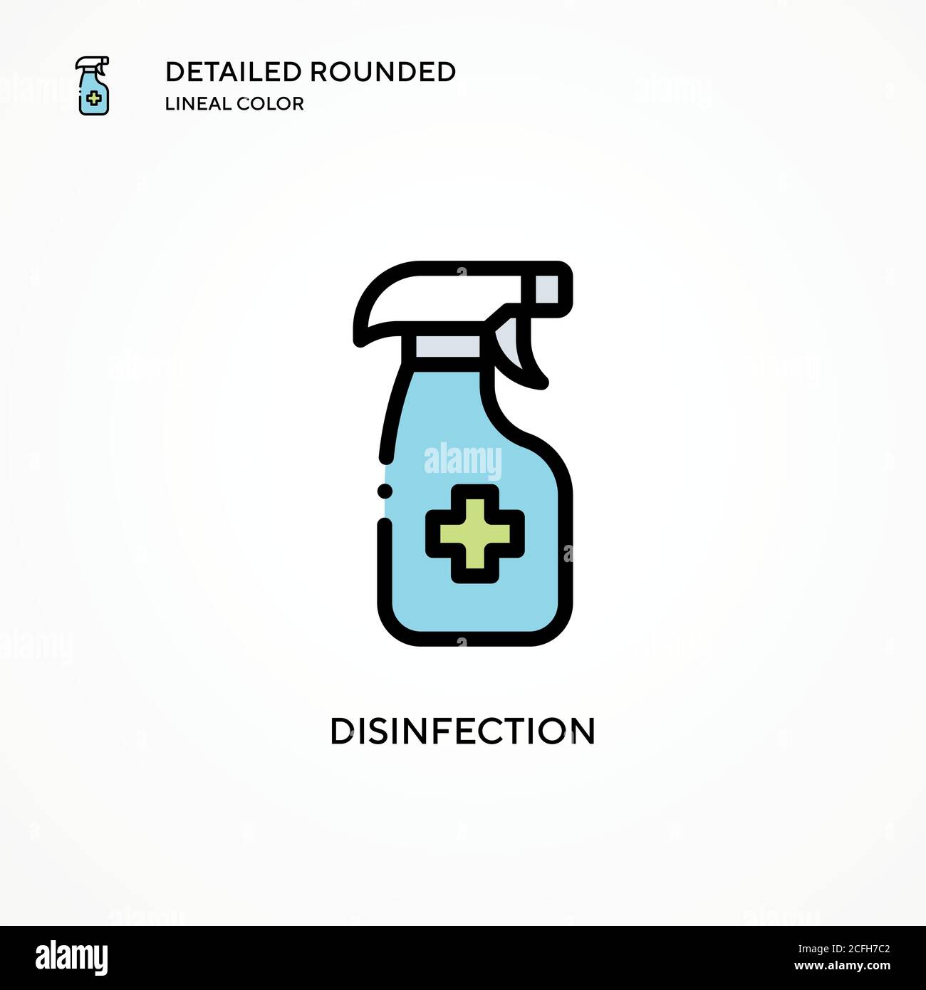 Disinfection vector icon. Modern vector illustration concepts. Easy to ...