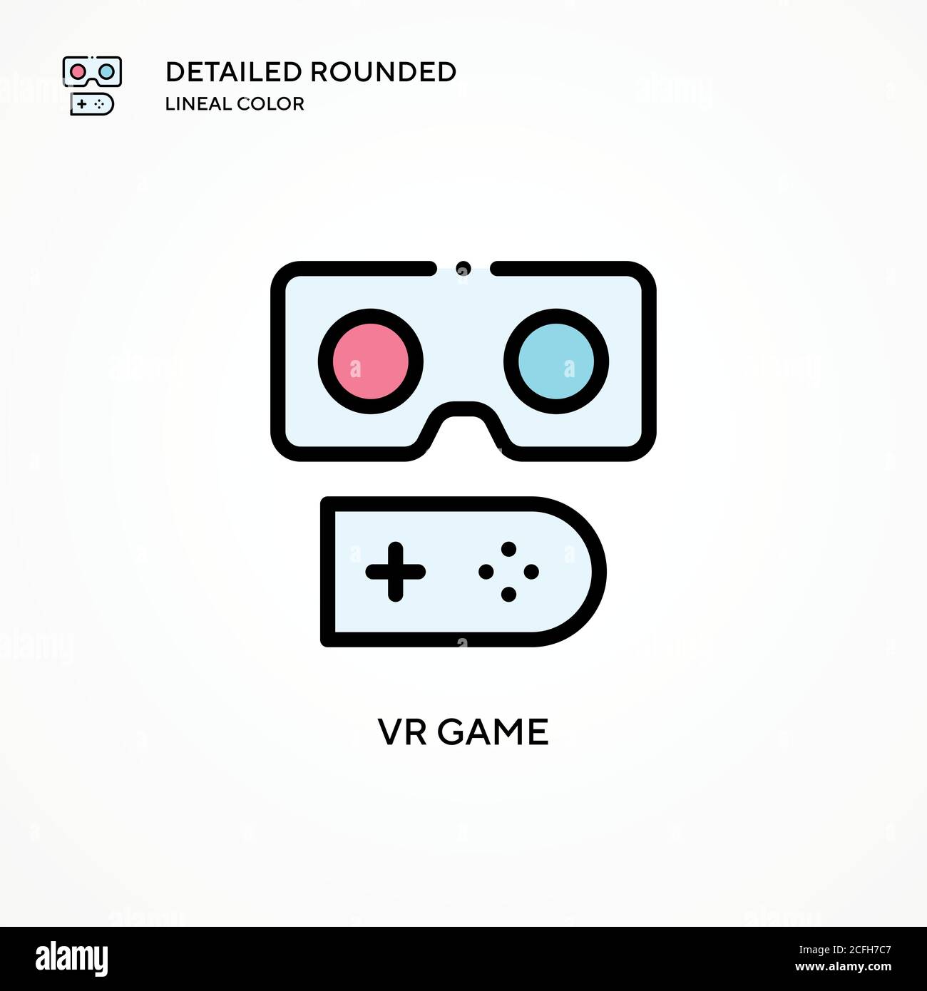 Vr game vector icon. Modern vector illustration concepts. Easy to edit ...