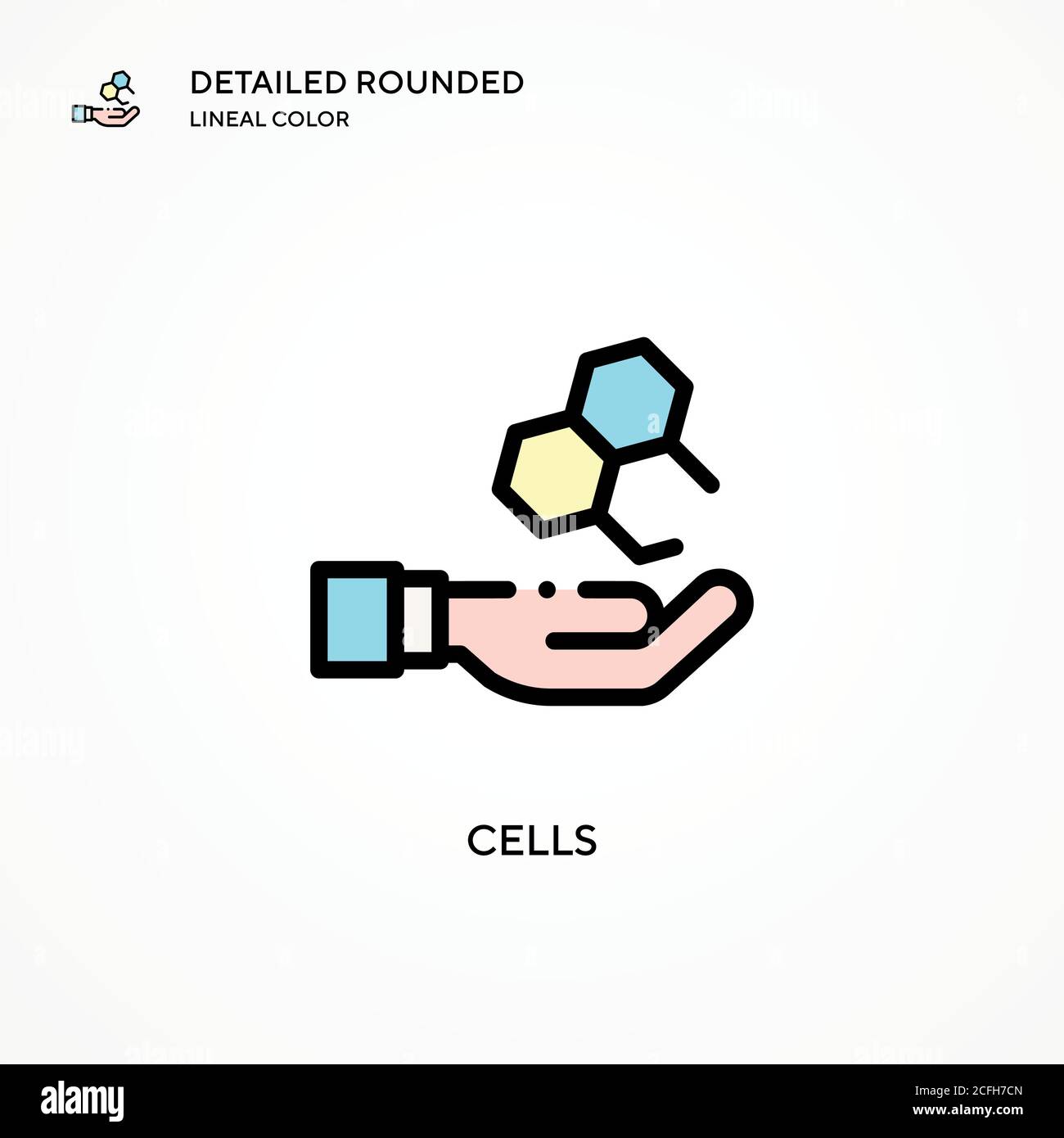 Cells vector icon. Modern vector illustration concepts. Easy to edit ...