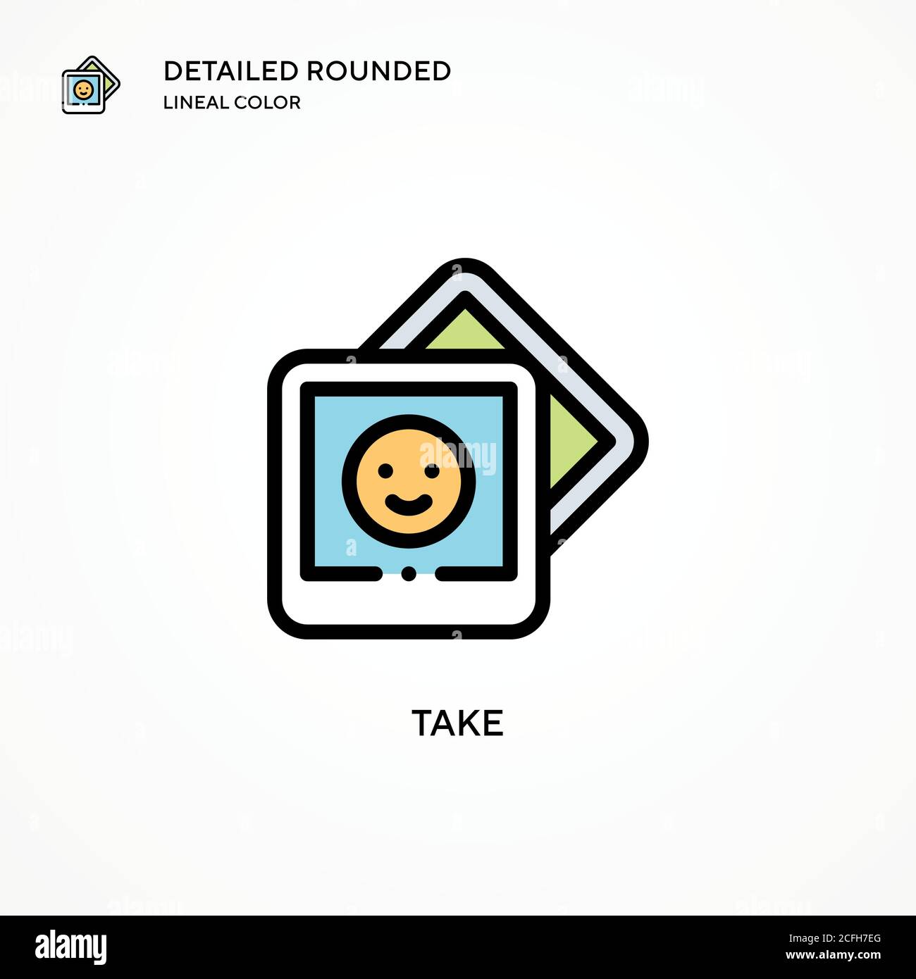 Take vector icon. Modern vector illustration concepts. Easy to edit and ...