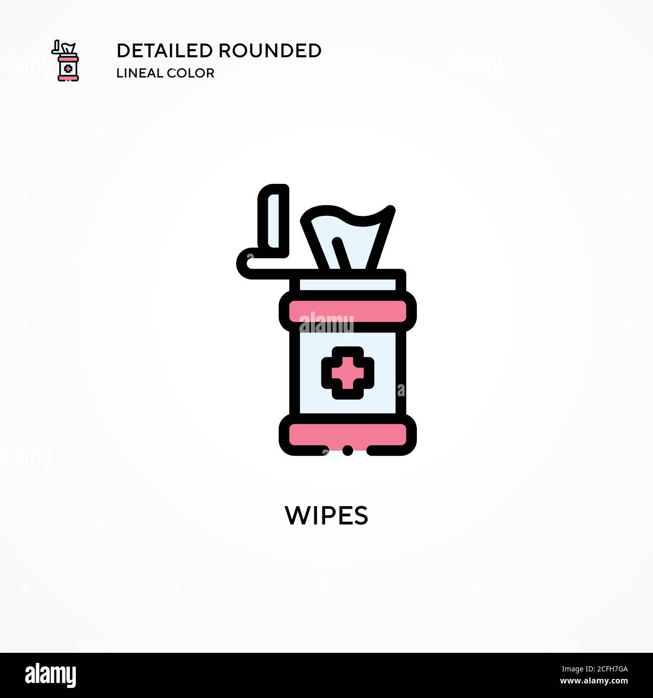 Wipes vector icon. Modern vector illustration concepts. Easy to edit ...