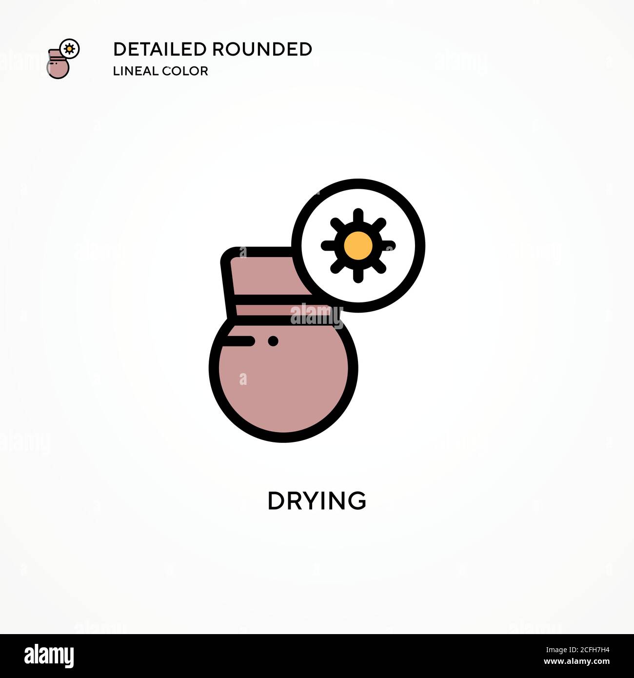 Drying the face icon hi-res stock photography and images - Alamy