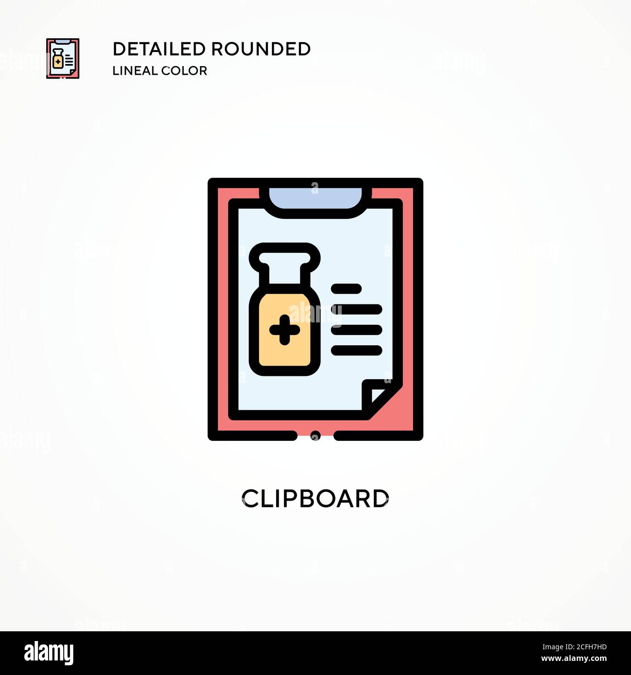 Clipboard vector icon. Modern vector illustration concepts. Easy to ...