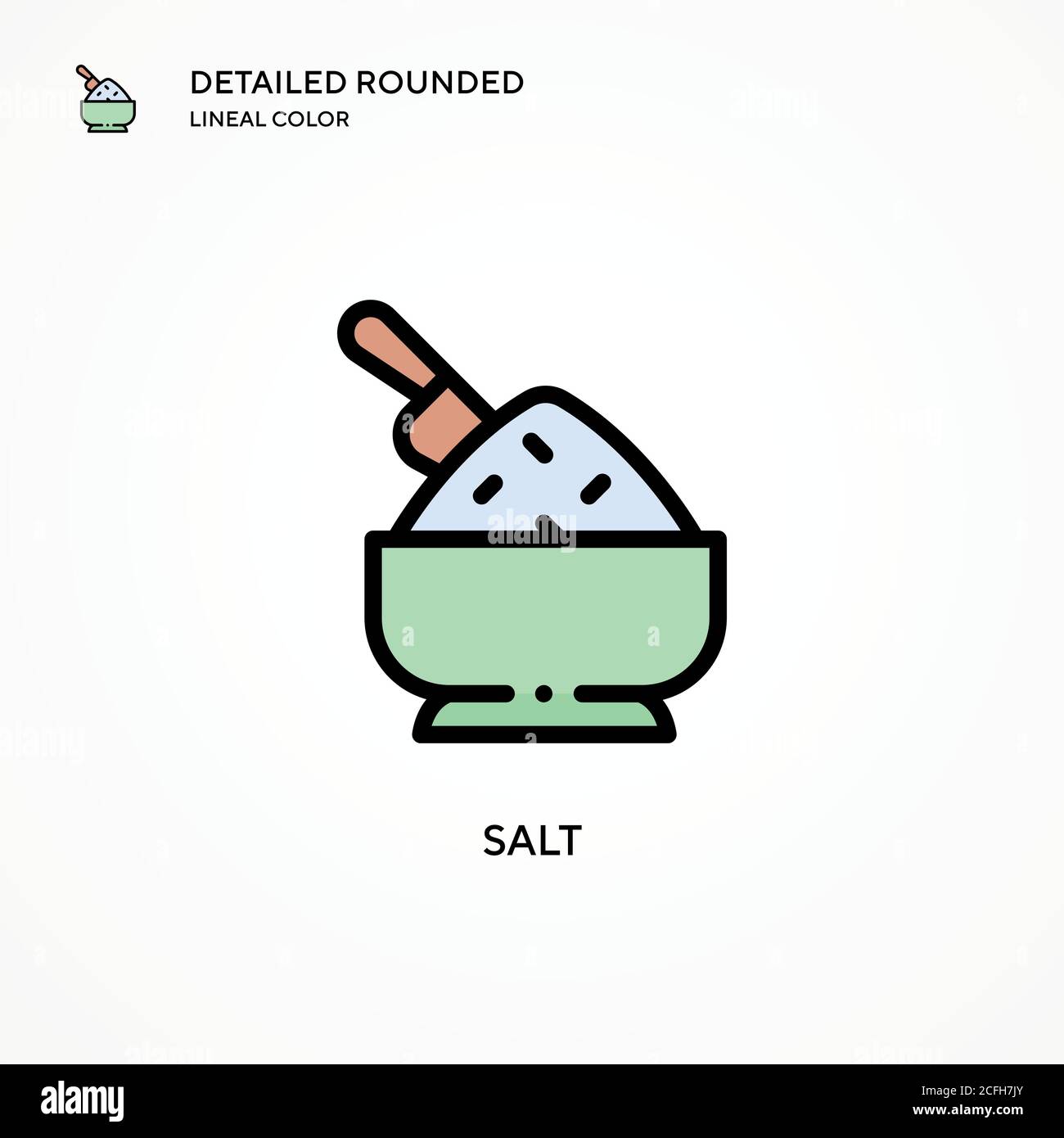 Salt vector icon. Modern vector illustration concepts. Easy to edit and ...