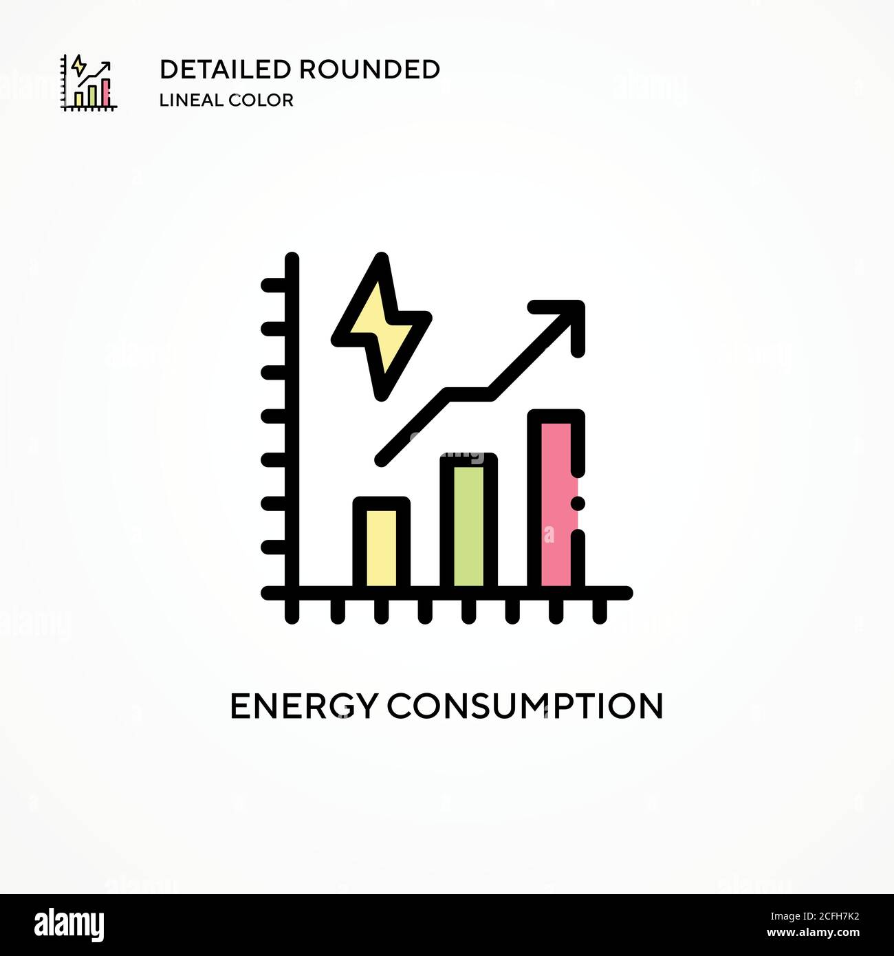 Energy consumption vector icon. Modern vector illustration concepts ...
