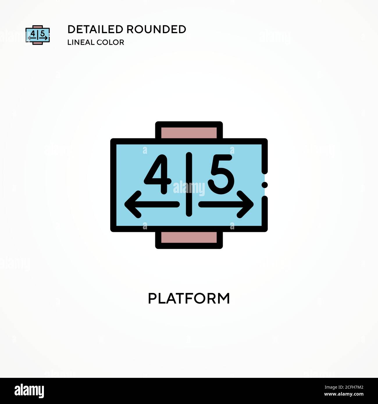 Platform vector icon. Modern vector illustration concepts. Easy to edit ...