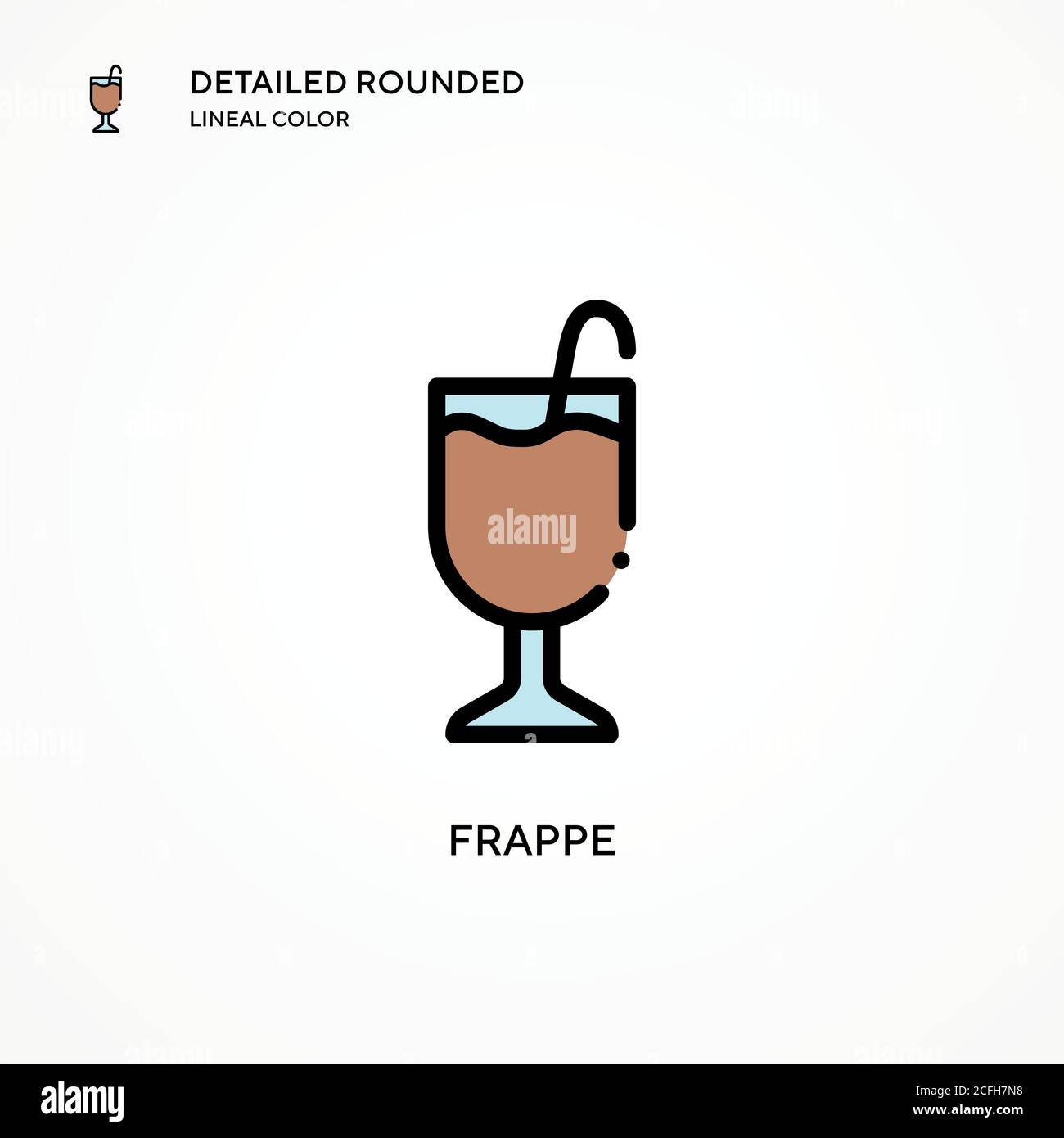 Frappe vector icon. Modern vector illustration concepts. Easy to edit ...