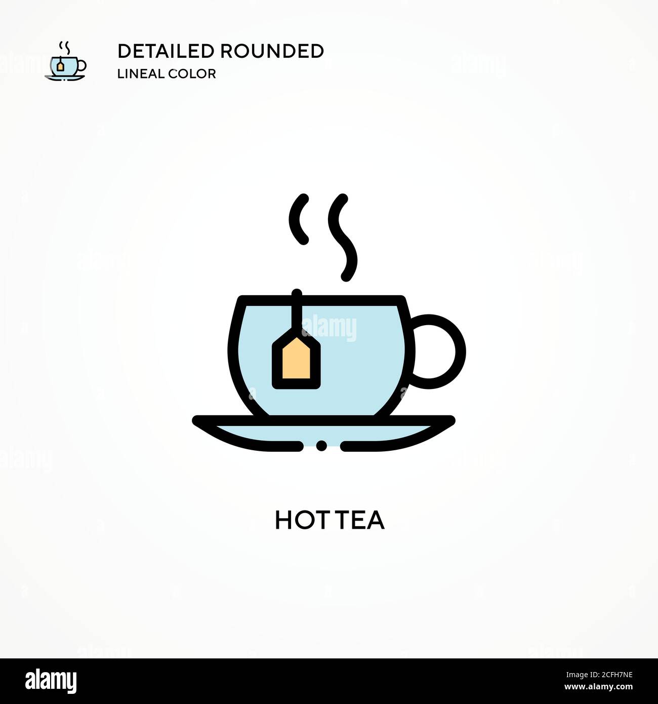 Hot tea vector icon. Modern vector illustration concepts. Easy to edit ...
