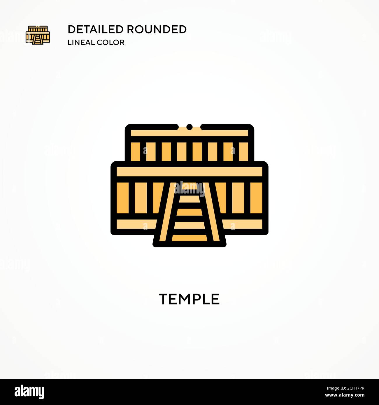Temple vector icon. Modern vector illustration concepts. Easy to edit ...