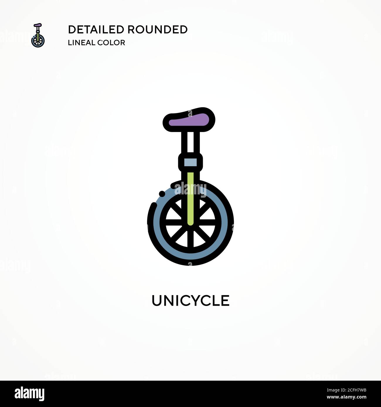 Unicycle vector icon. Modern vector illustration concepts. Easy to edit ...