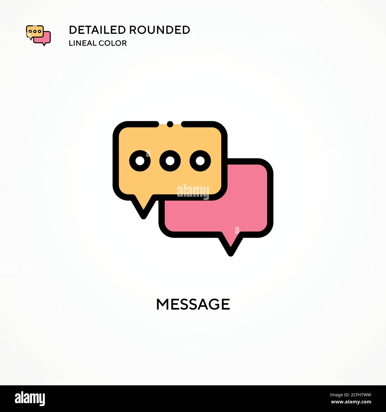 Message vector icon. Modern vector illustration concepts. Easy to edit ...