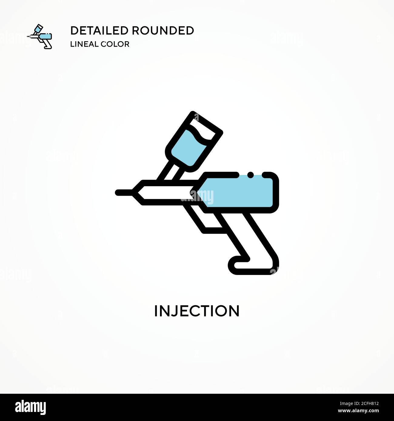 Injection vector icon. Modern vector illustration concepts. Easy to ...