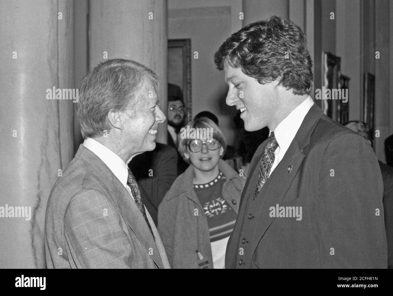 Jimmy Carter with Bill Clinton ca. 1 December 1978 Stock Photo - Alamy
