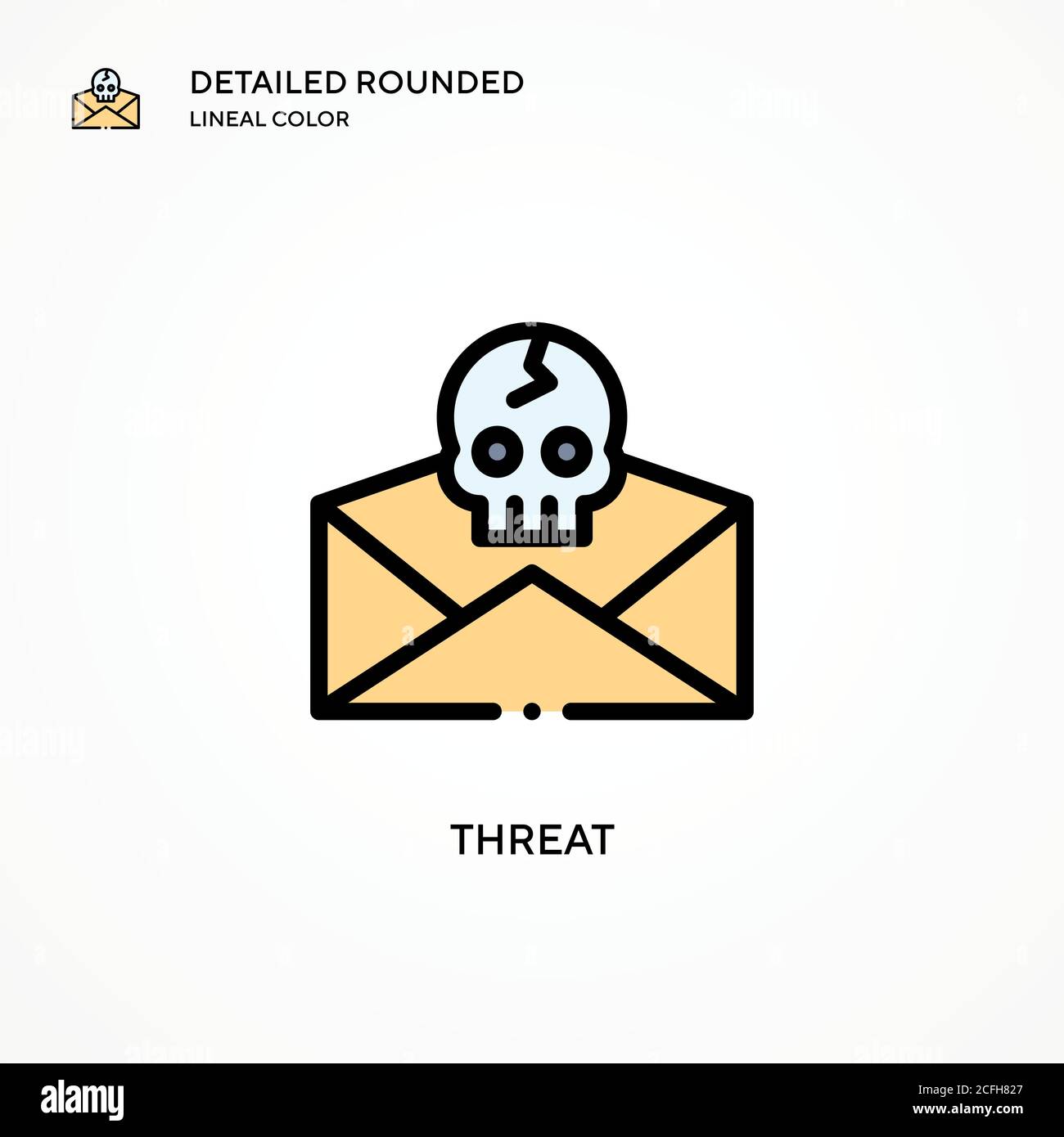 Threat vector icon. Modern vector illustration concepts. Easy to edit ...