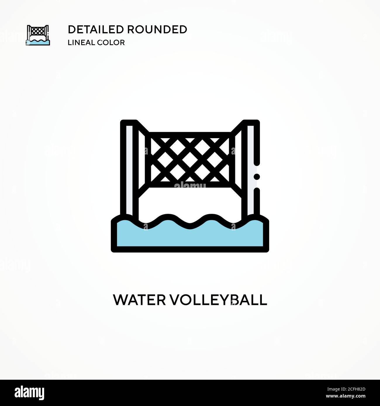 Water volleyball vector icon. Modern vector illustration concepts. Easy ...