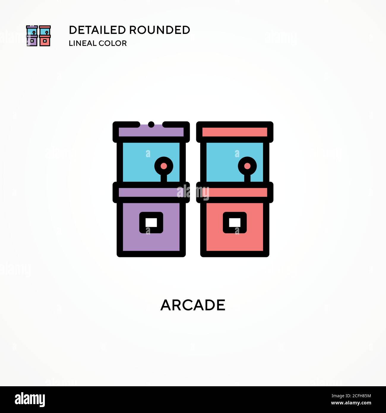 Arcade vector icon. Modern vector illustration concepts. Easy to edit ...