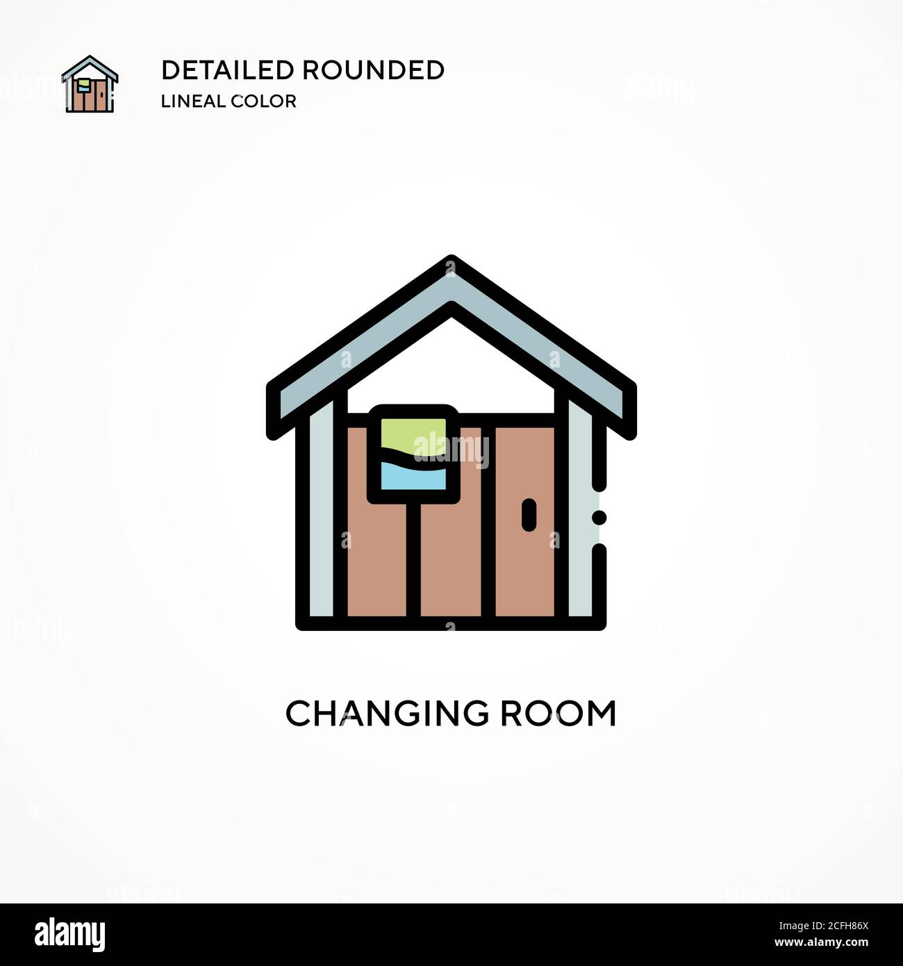 Changing room vector icon. Modern vector illustration concepts. Easy to ...