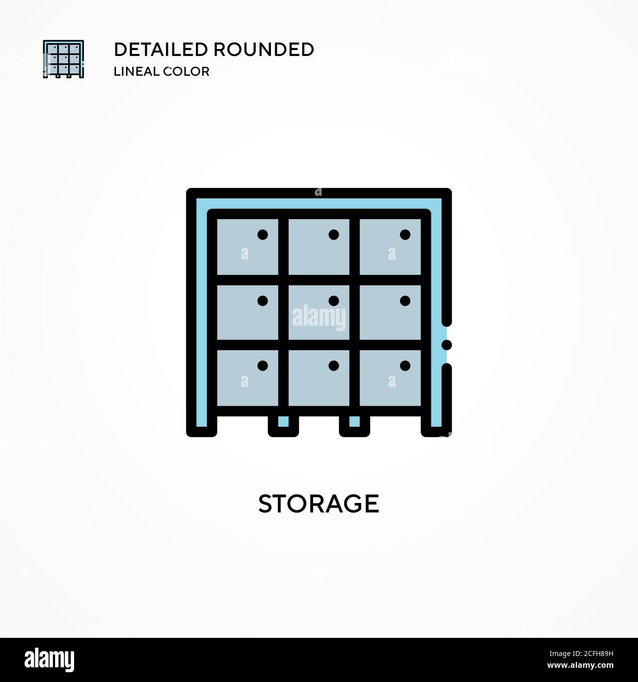 Storage vector icon. Modern vector illustration concepts. Easy to edit ...