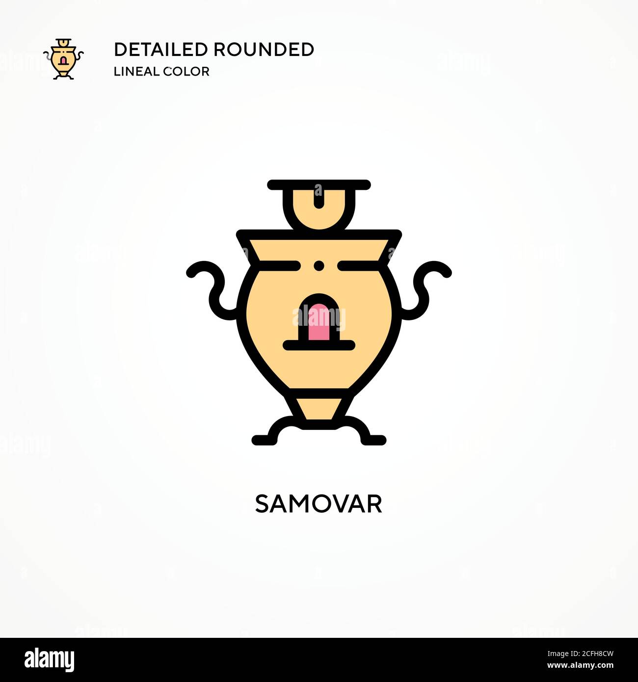 Brass samovar Stock Vector Images - Alamy