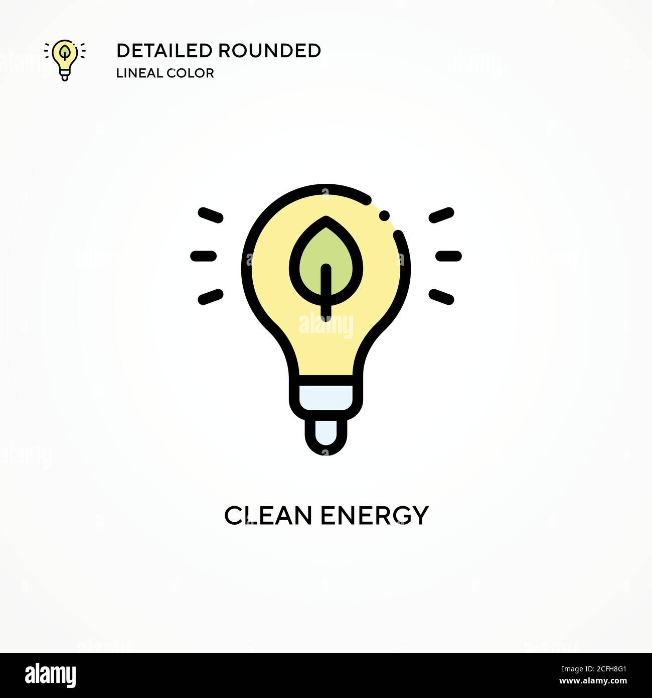 Clean energy vector icon. Modern vector illustration concepts. Easy to ...