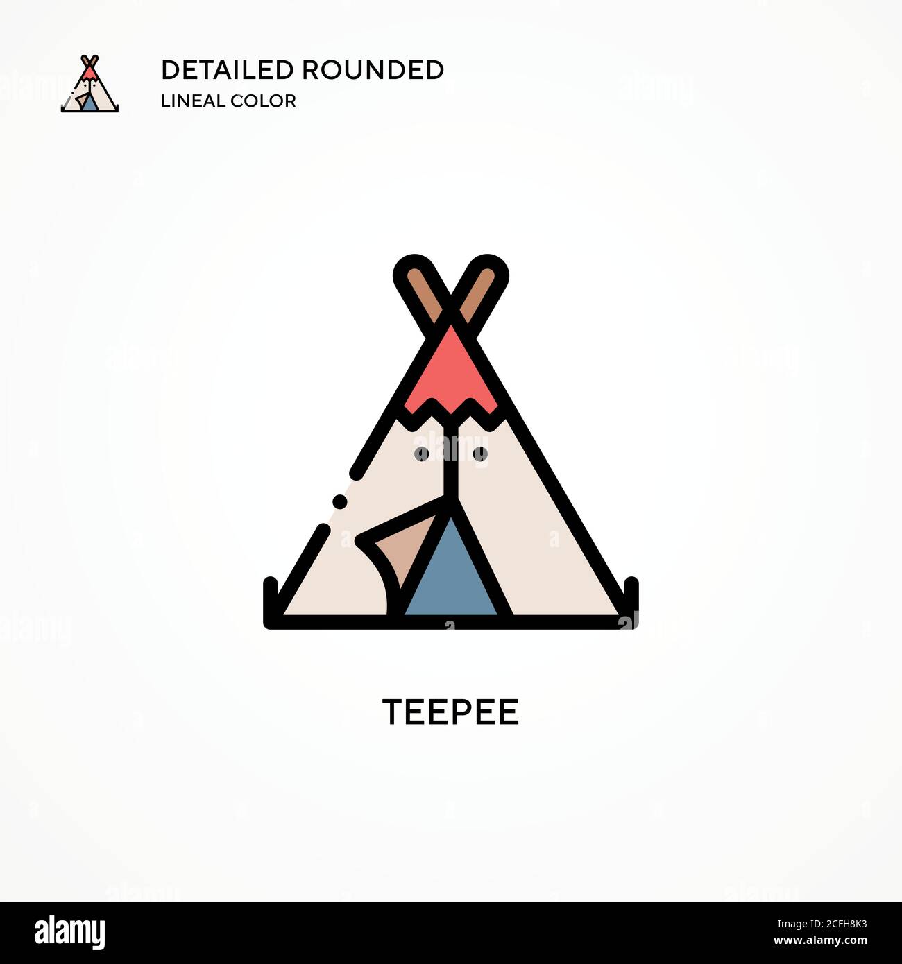 Teepee vector icon. Modern vector illustration concepts. Easy to edit ...