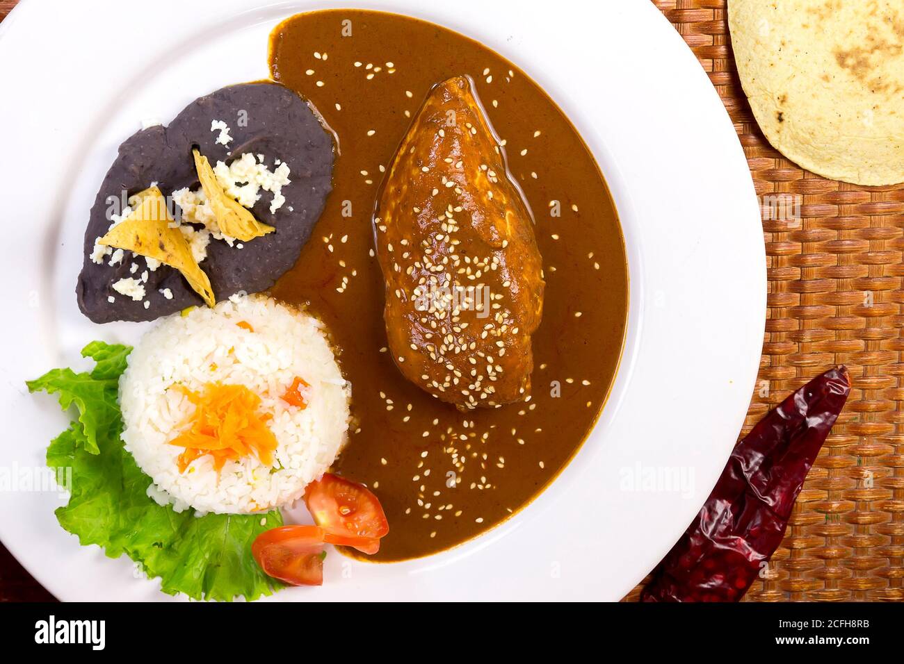 Dark red mole sauce hi-res stock photography and images - Alamy