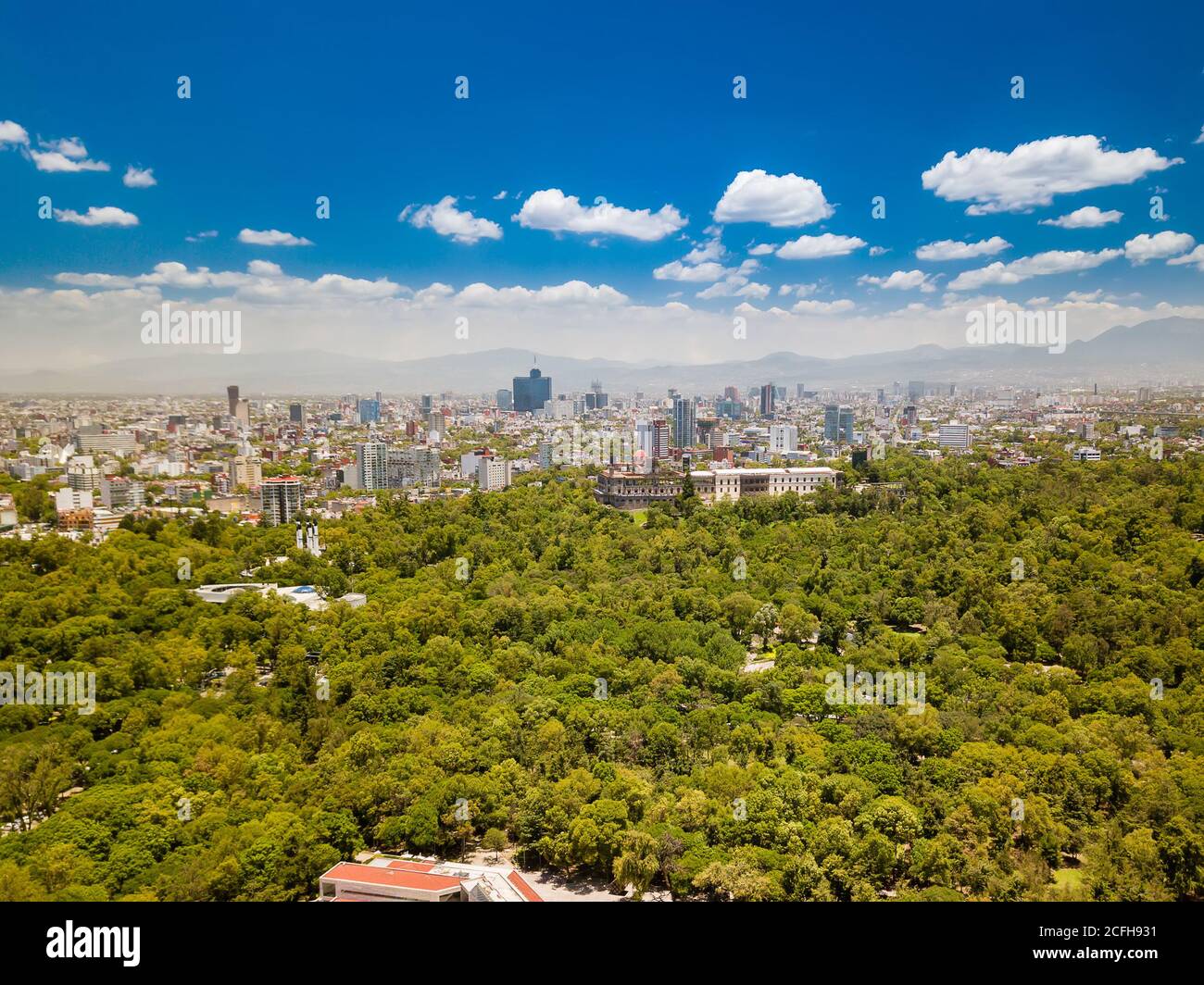 Mexico City skyline - sunny day Stock Photo - Alamy