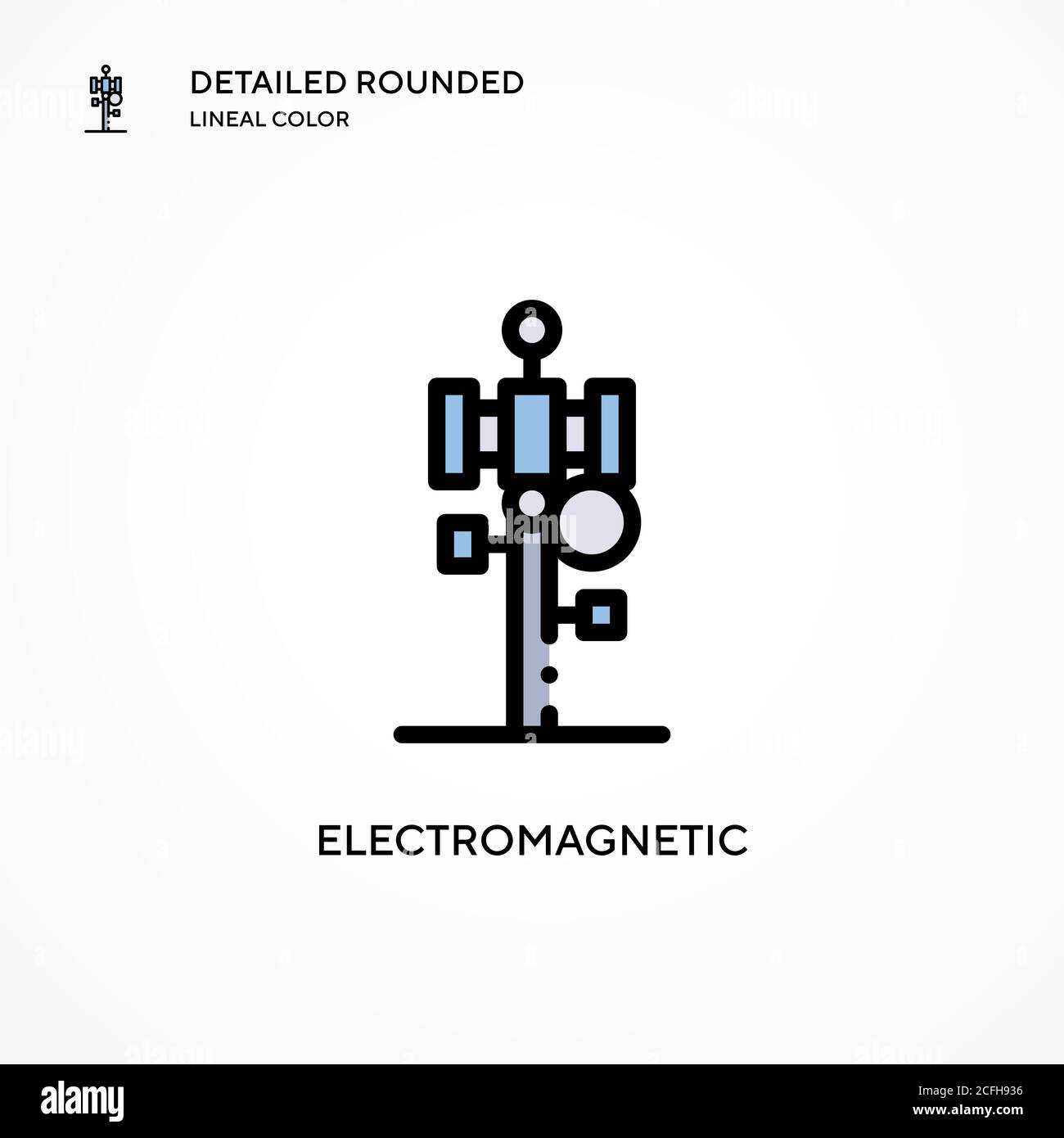 Electromagnetic vector icon. Modern vector illustration concepts. Easy ...