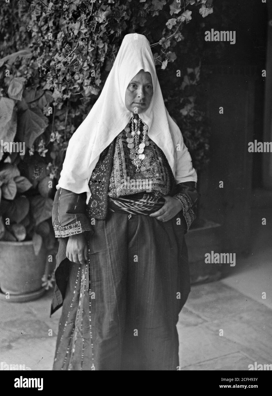 Original Caption: Costumes characters etc. Bethlehem woman - Location ...