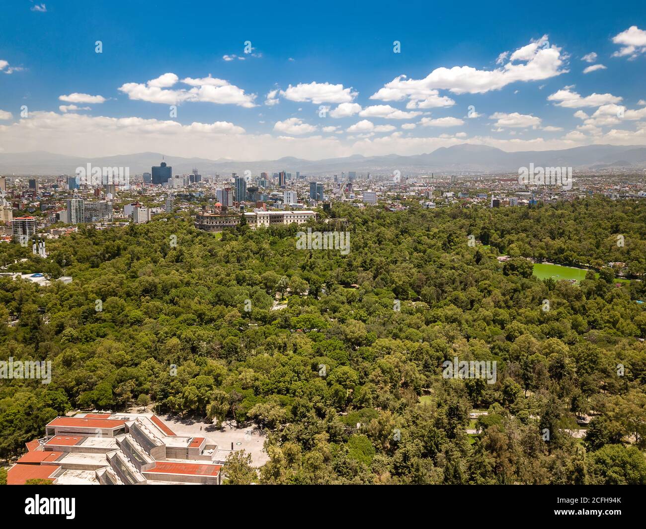 Mexico City skyline - sunny day Stock Photo - Alamy