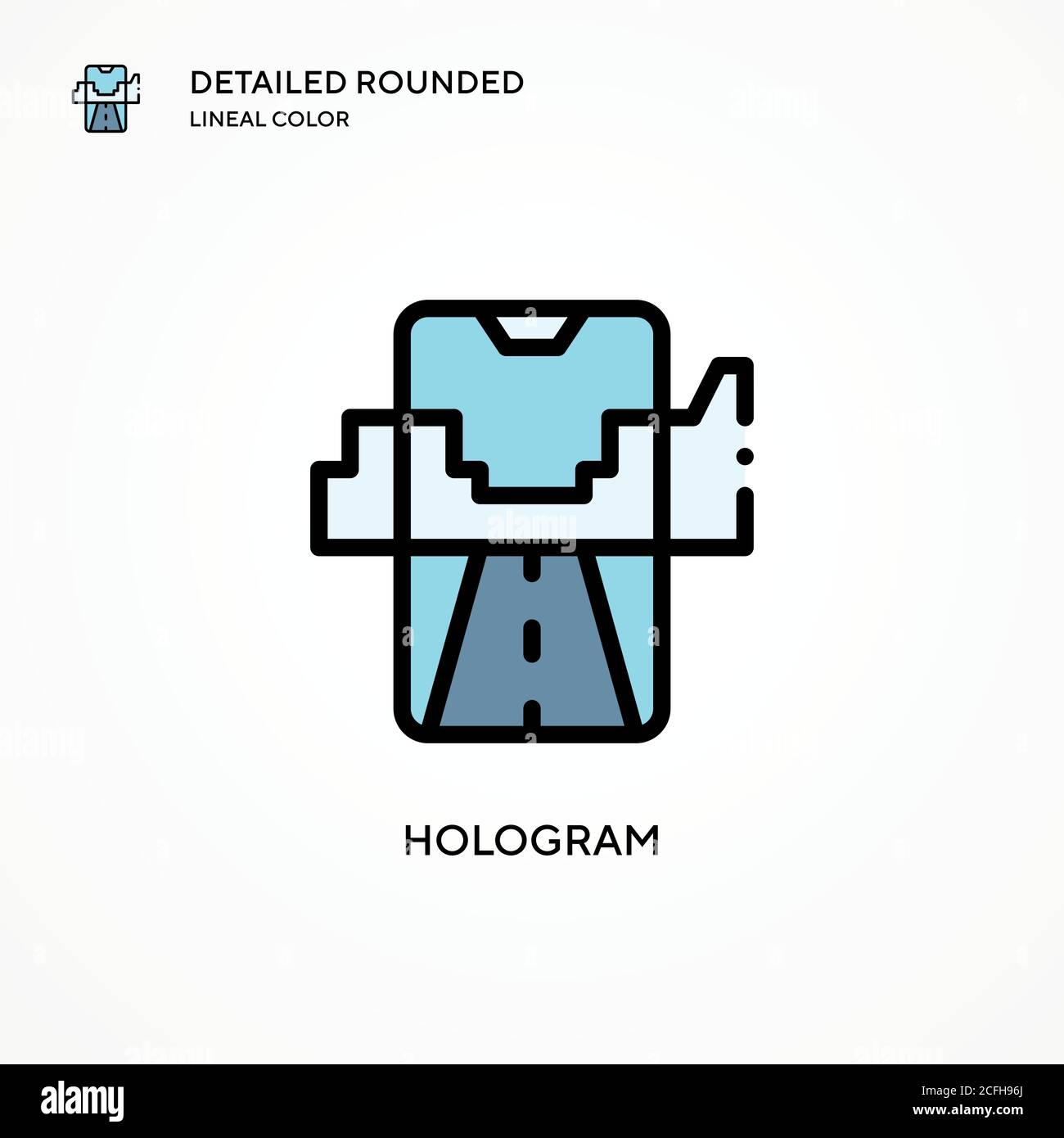 Hologram vector icon. Modern vector illustration concepts. Easy to edit ...