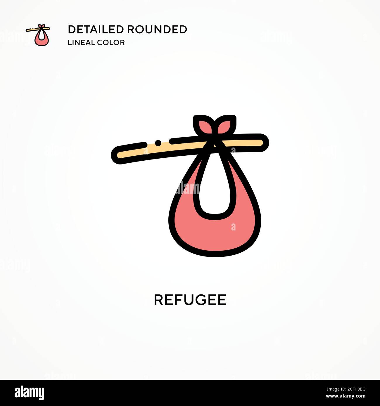 Refugee vector icon. Modern vector illustration concepts. Easy to edit ...