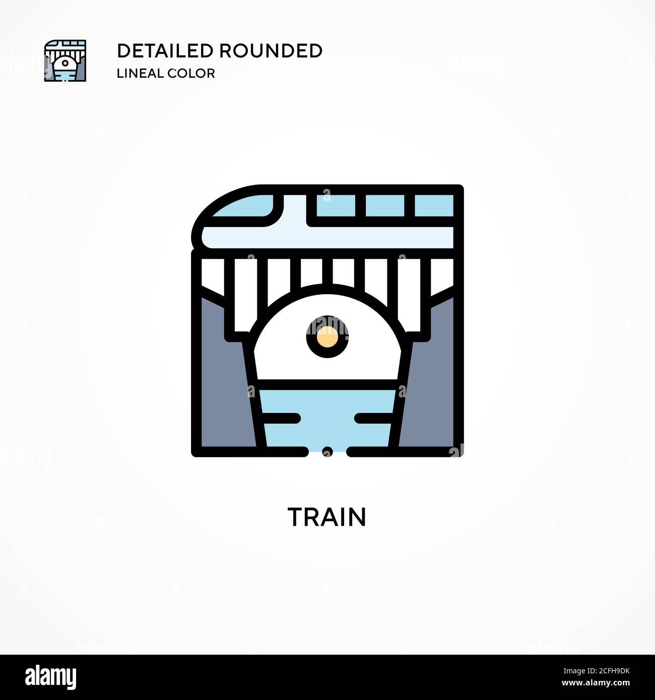 Train vector icon. Modern vector illustration concepts. Easy to edit ...