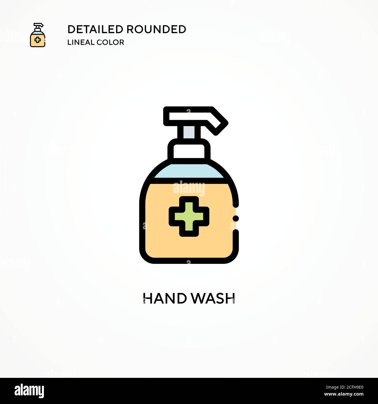 Hand wash vector icon. Modern vector illustration concepts. Easy to ...