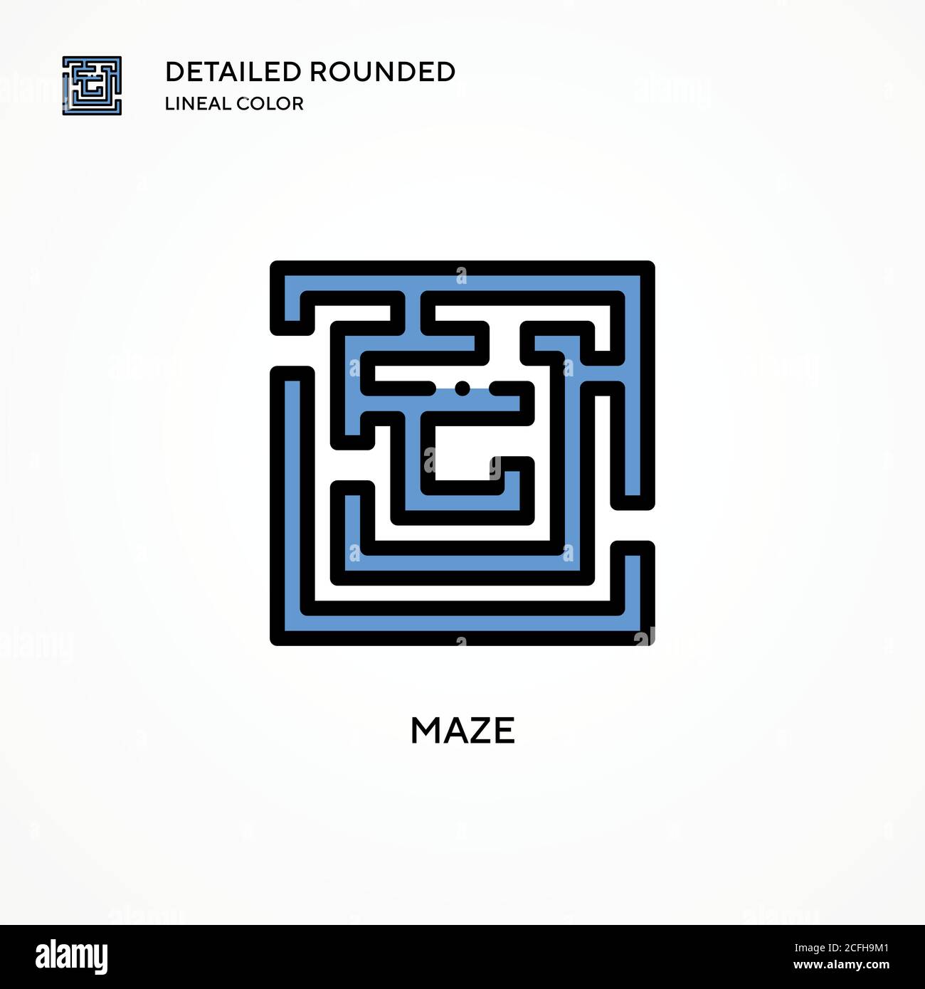 Maze vector icon. Modern vector illustration concepts. Easy to edit and ...