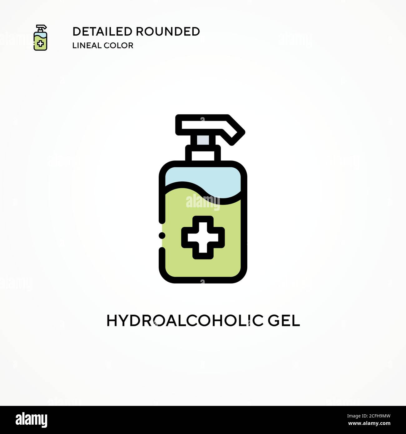 Hydroalcoholic gel vector icon. Modern vector illustration concepts ...