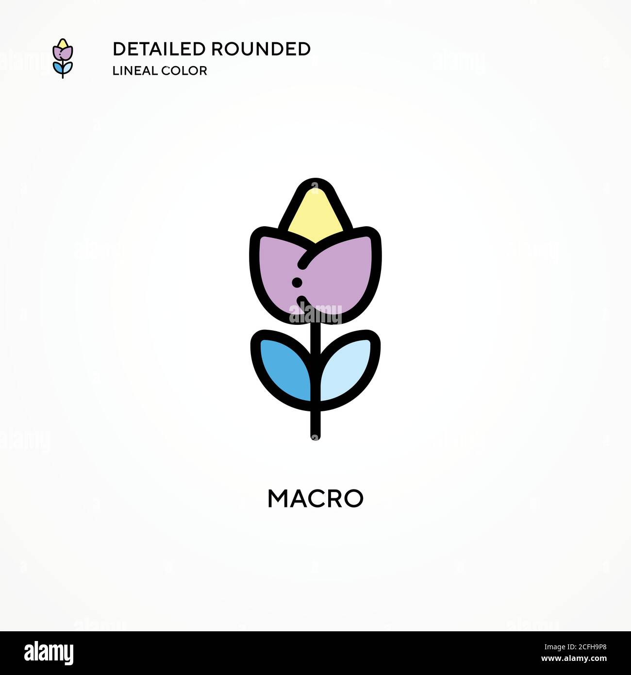Macro vector icon. Modern vector illustration concepts. Easy to edit ...