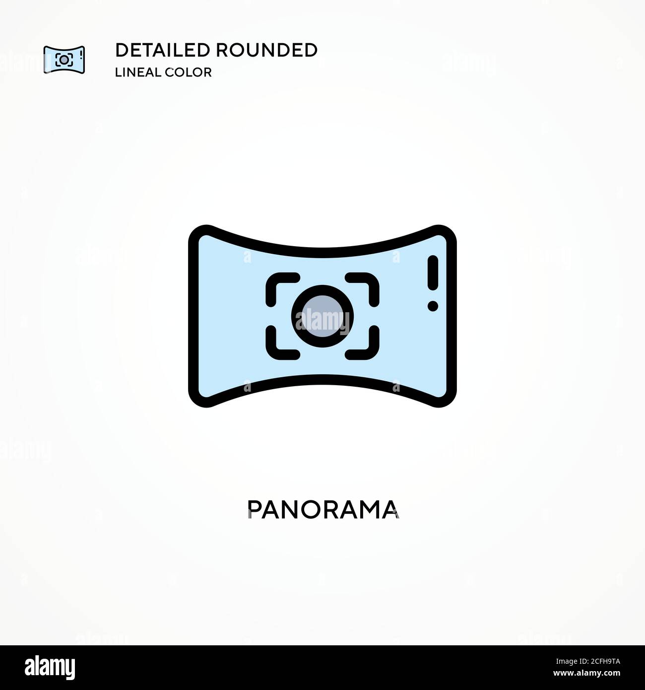 Panorama vector icon. Modern vector illustration concepts. Easy to edit ...