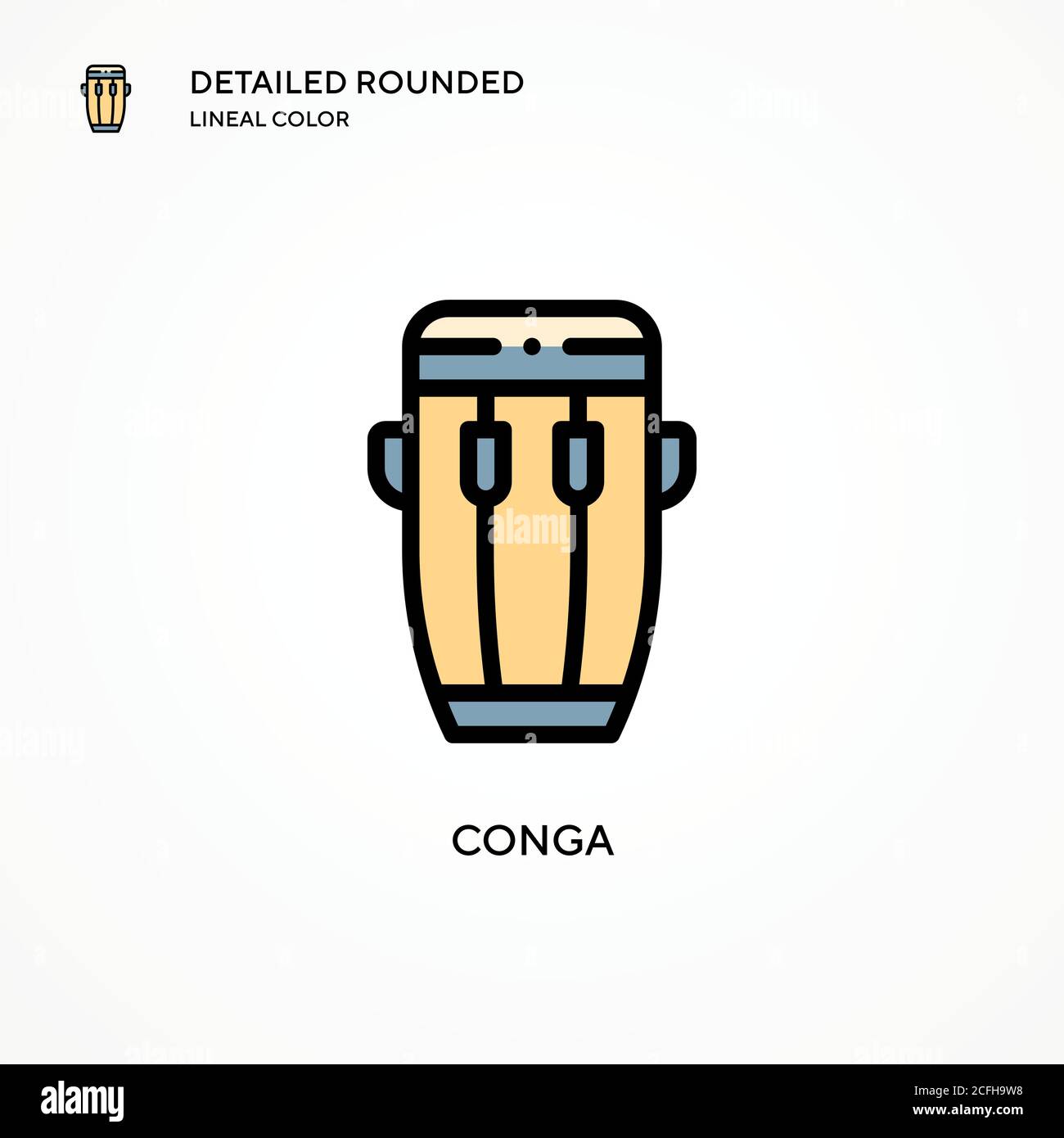 Conga vector icon. Modern vector illustration concepts. Easy to edit ...