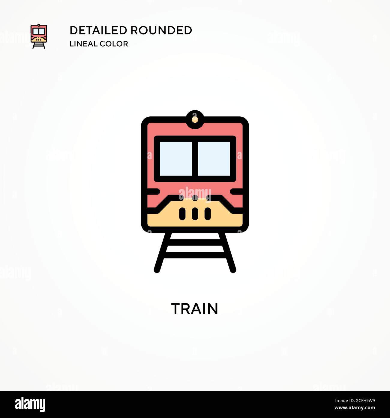Train vector icon. Modern vector illustration concepts. Easy to edit ...
