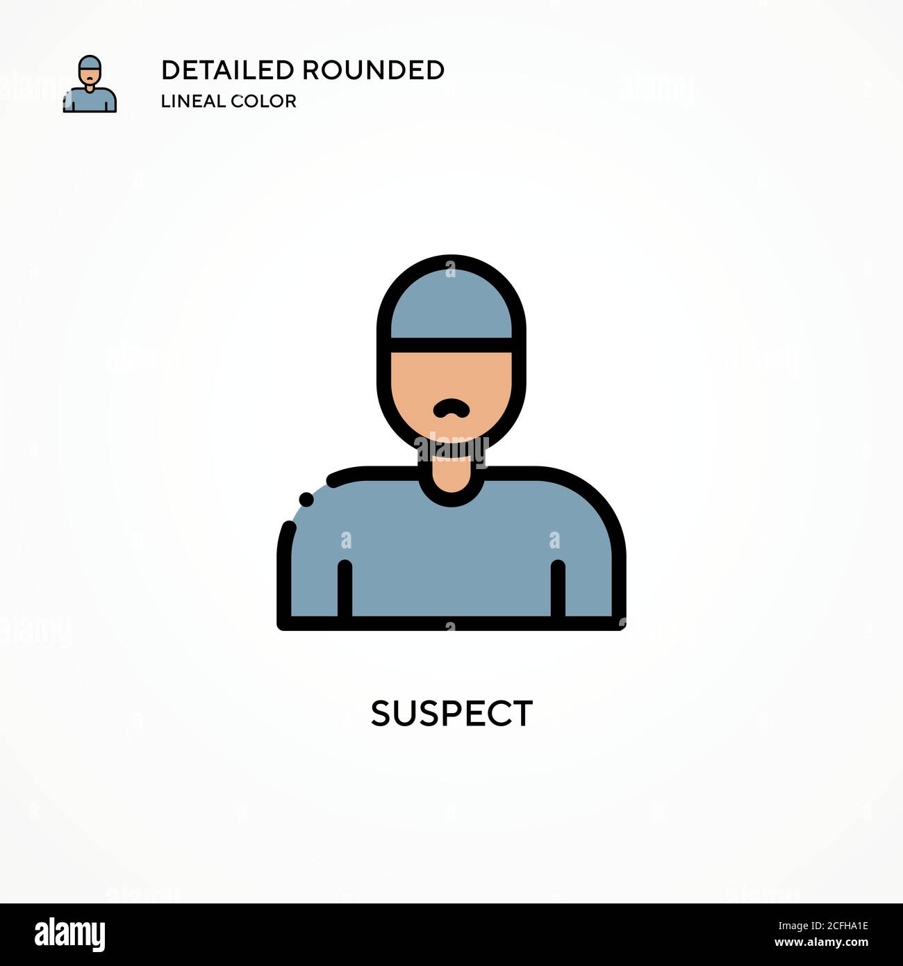 Suspect vector icon. Modern vector illustration concepts. Easy to edit ...