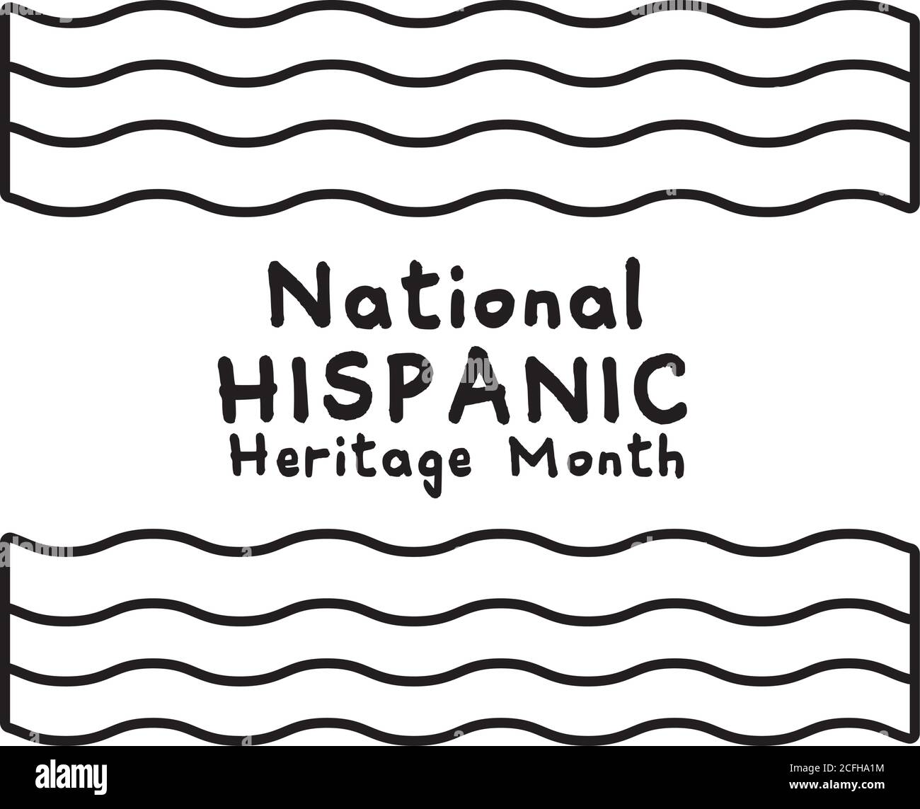 Hispanic countries flags Black and White Stock Photos & Images - Alamy