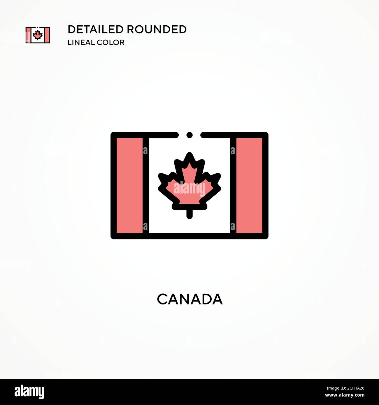 Canada vector icon. Modern vector illustration concepts. Easy to edit ...
