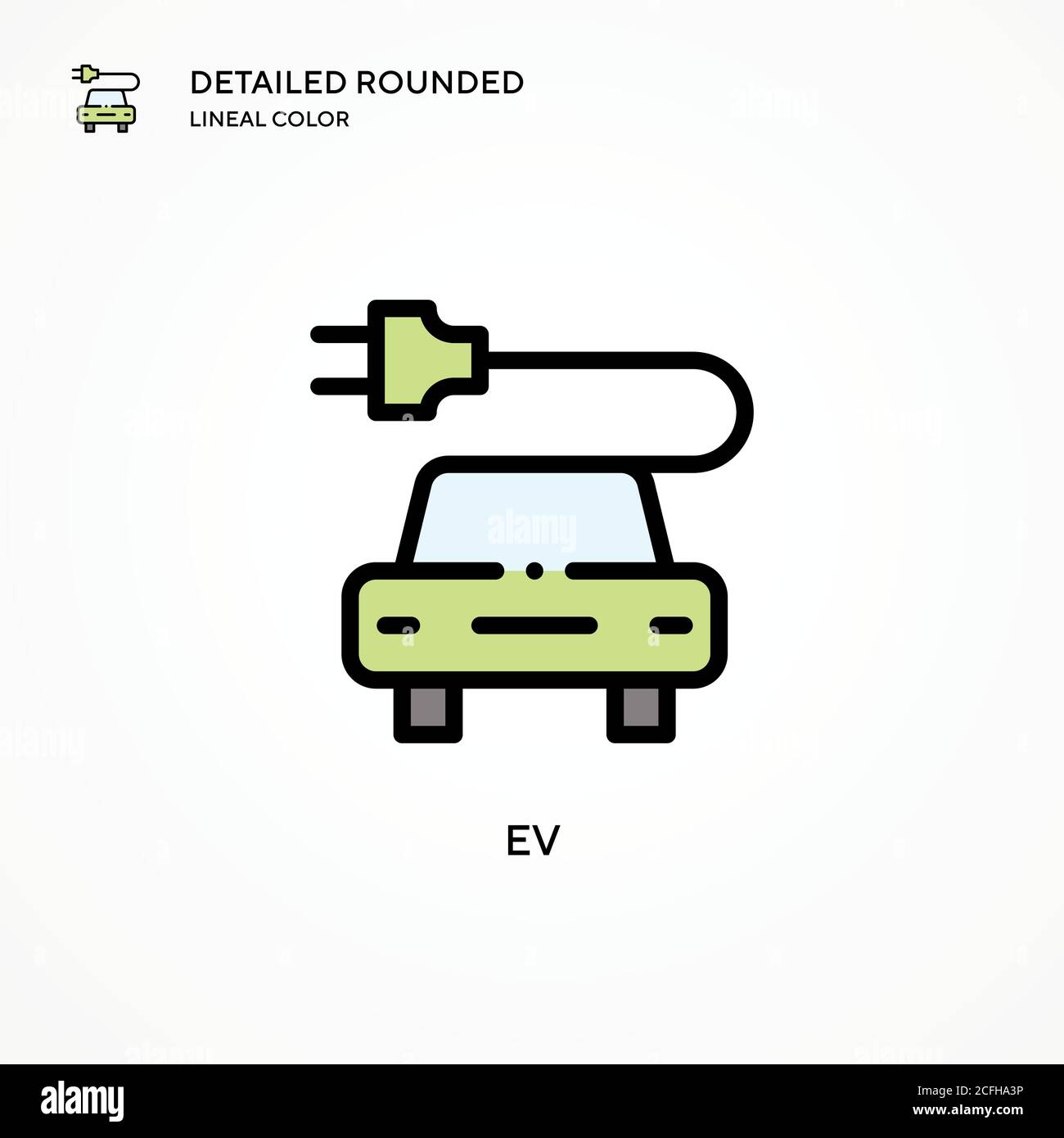 Ev vector icon. Modern vector illustration concepts. Easy to edit and ...