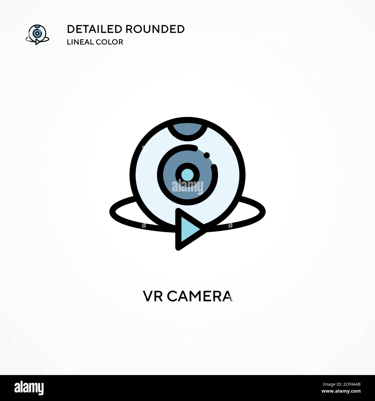 Vr camera vector icon. Modern vector illustration concepts. Easy to ...