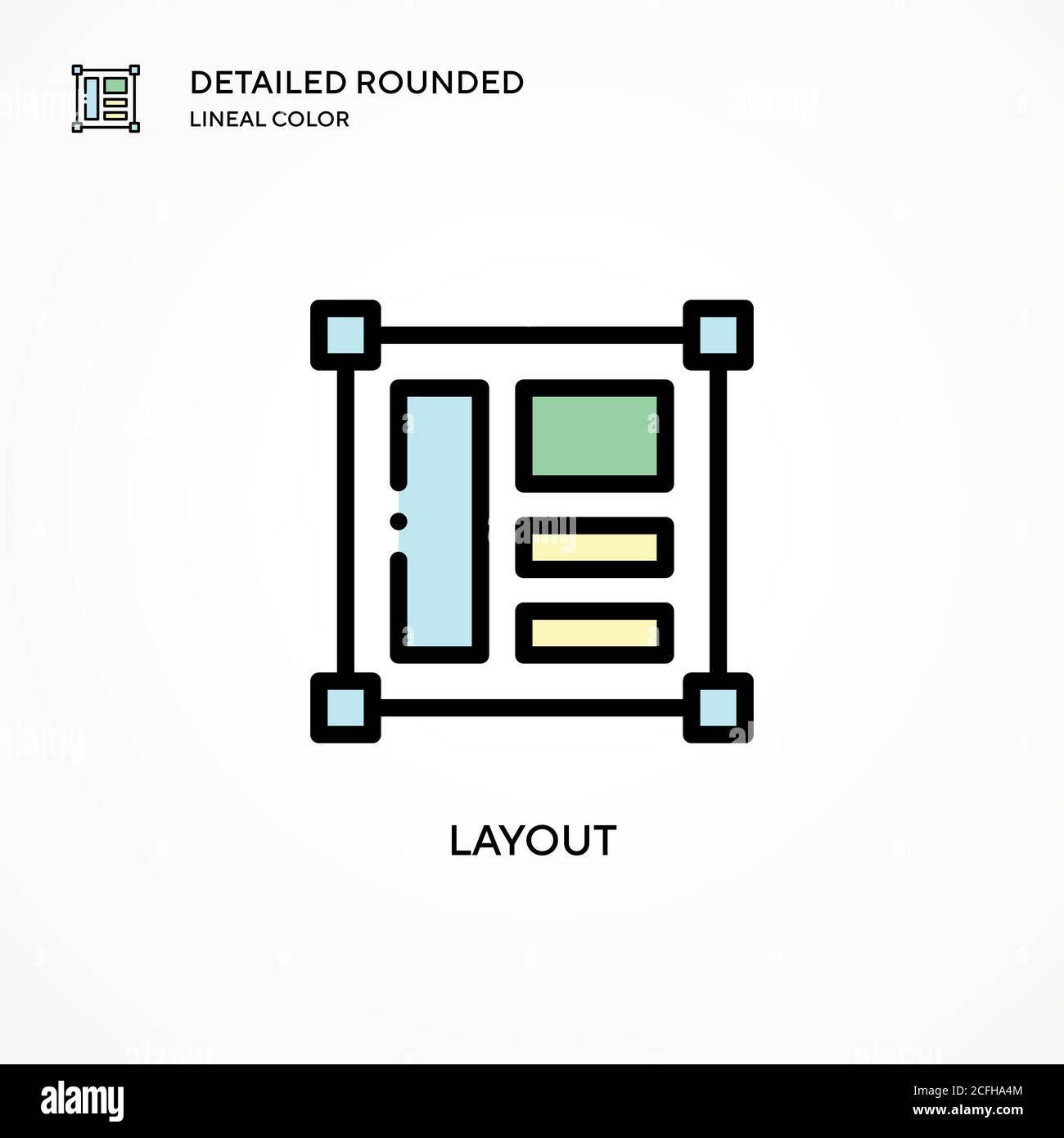 Layout vector icon. Modern vector illustration concepts. Easy to edit ...