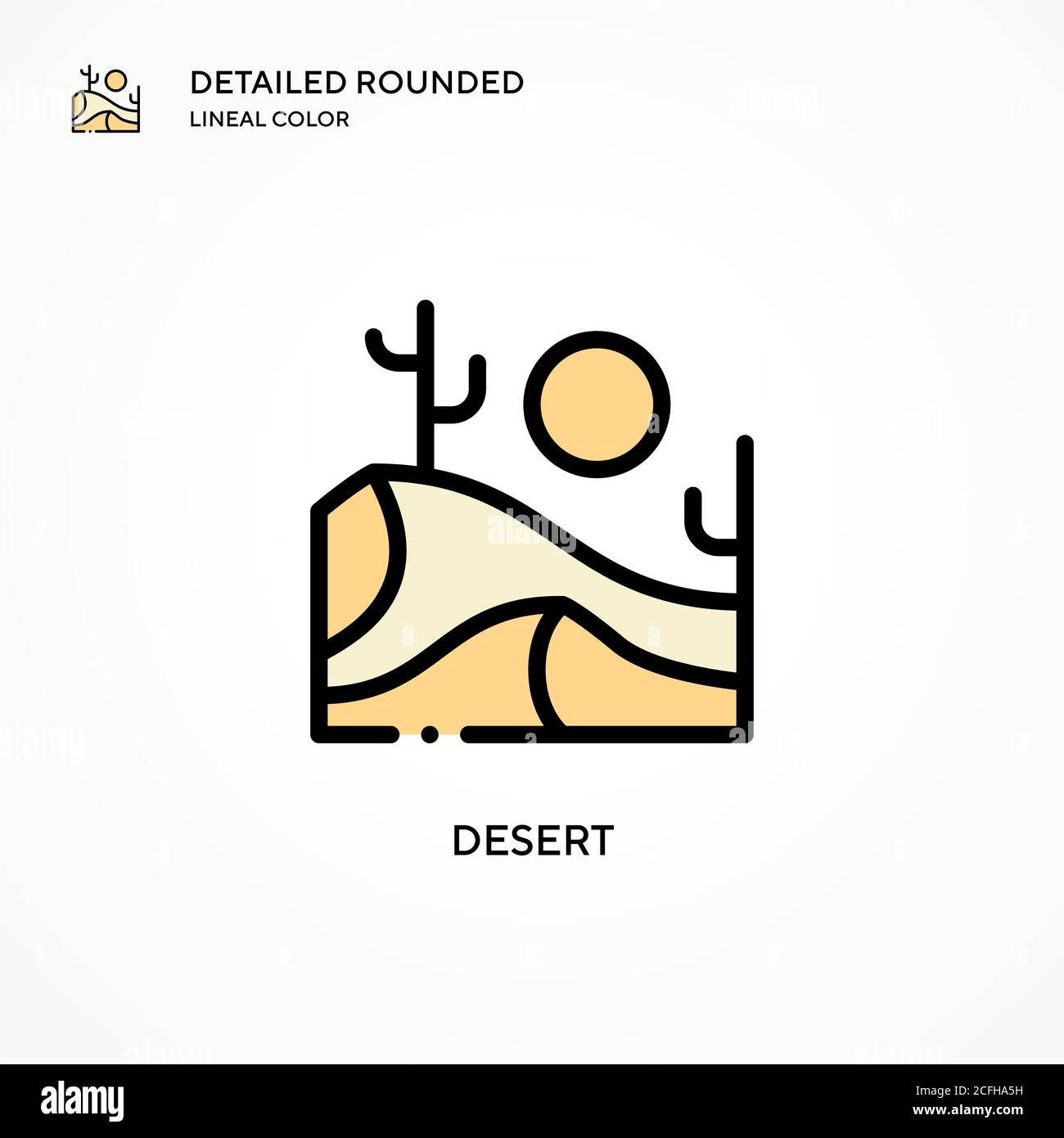 Desert vector icon. Modern vector illustration concepts. Easy to edit ...