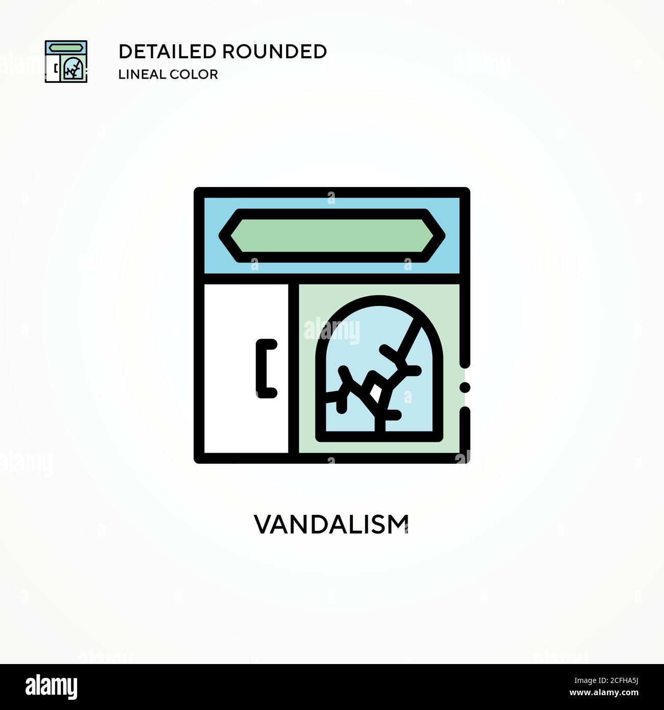 Vandalism vector icon. Modern vector illustration concepts. Easy to ...