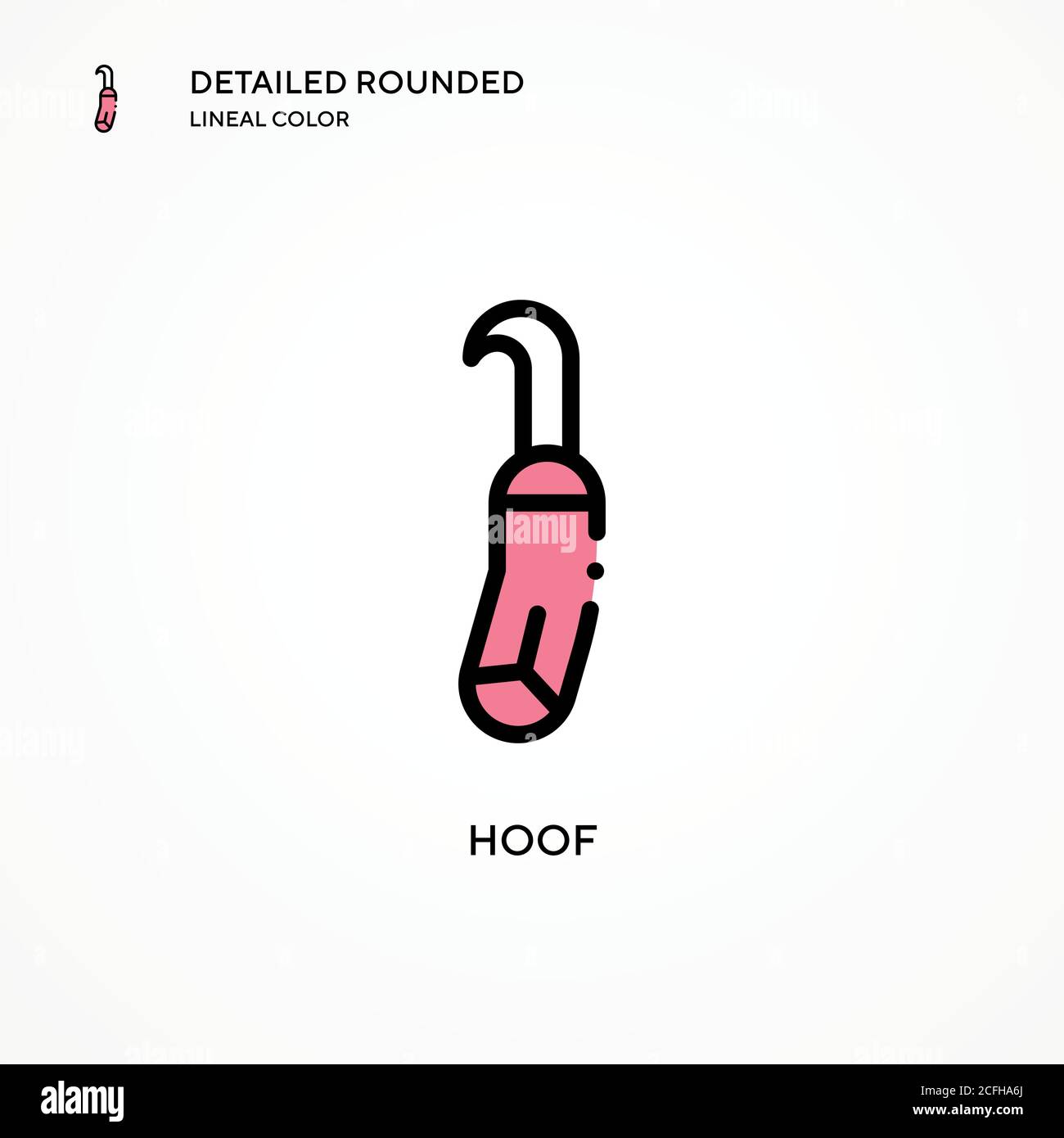 Hoof vector icon. Modern vector illustration concepts. Easy to edit and ...